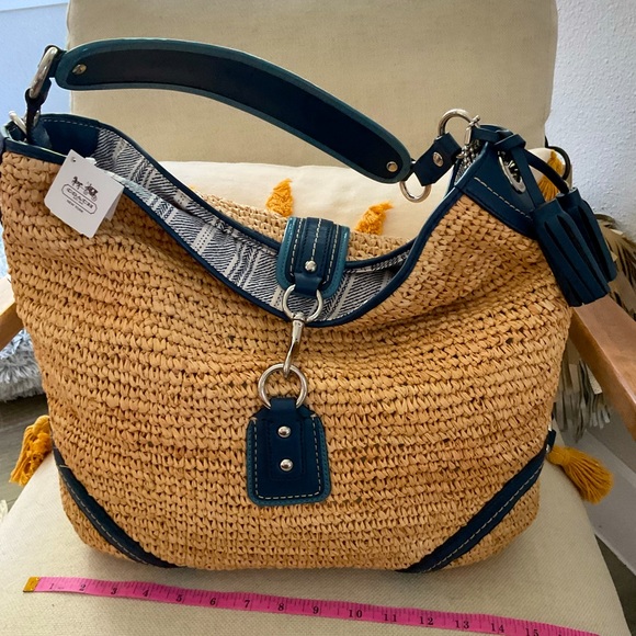 Coach | Bags | Coach Raffia Hobo | Poshmark